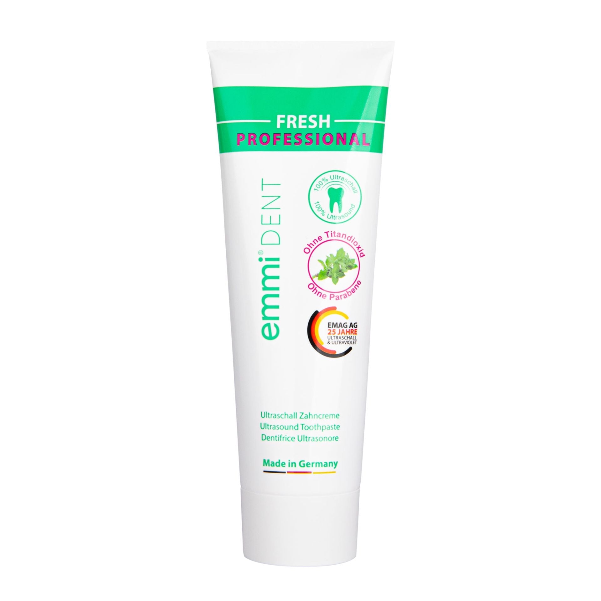 emmi-dent Fresh toothpaste without TiO2 for sparkling white teeth